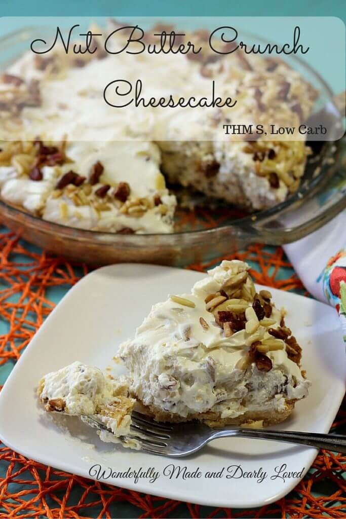 Nut Butter Crunch Cheesecake - Wonderfully Made and Dearly Loved